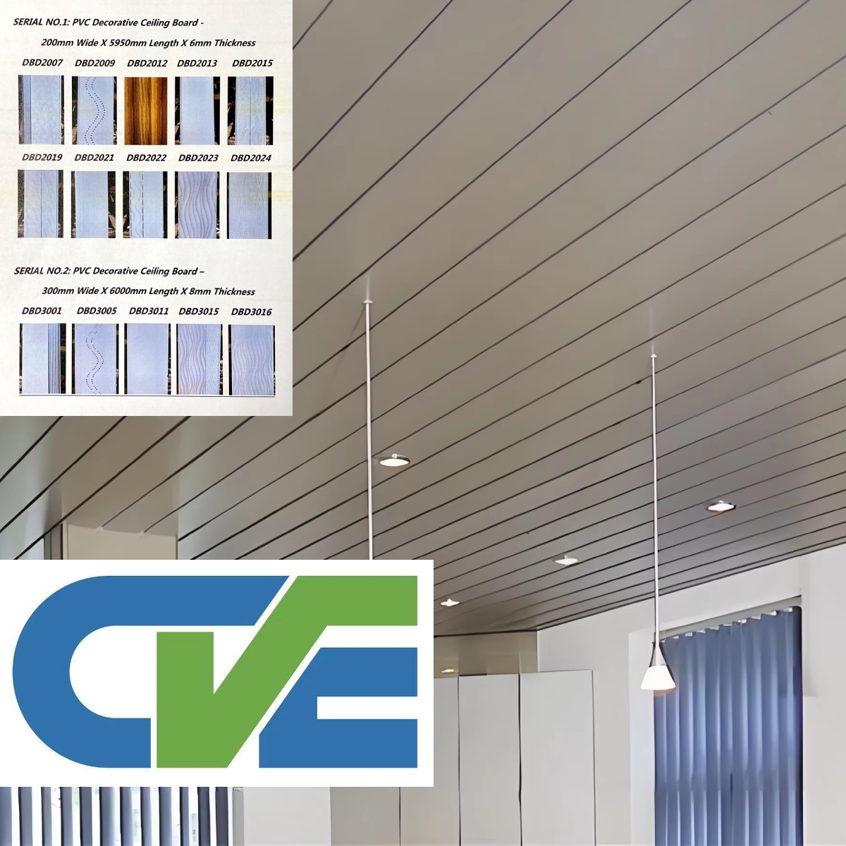 PVC Decorative Ceiling Boards (Various Styles & Colours) - Brand New ...